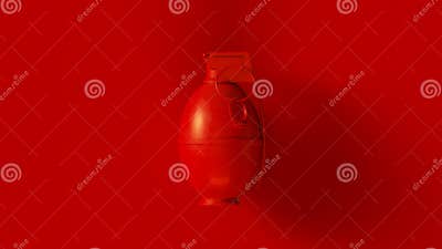 Red Grenade Concept stock illustration. Illustration of grenade - 186123027