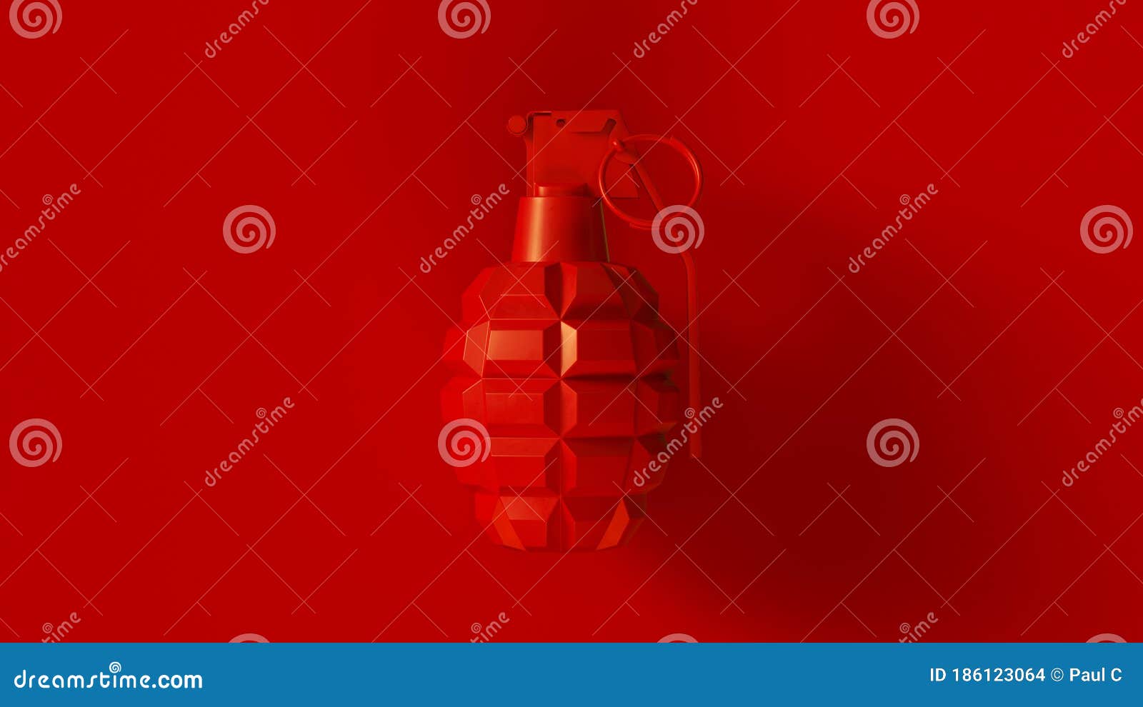 Red Grenade Concept stock illustration. Illustration of defence - 186123064