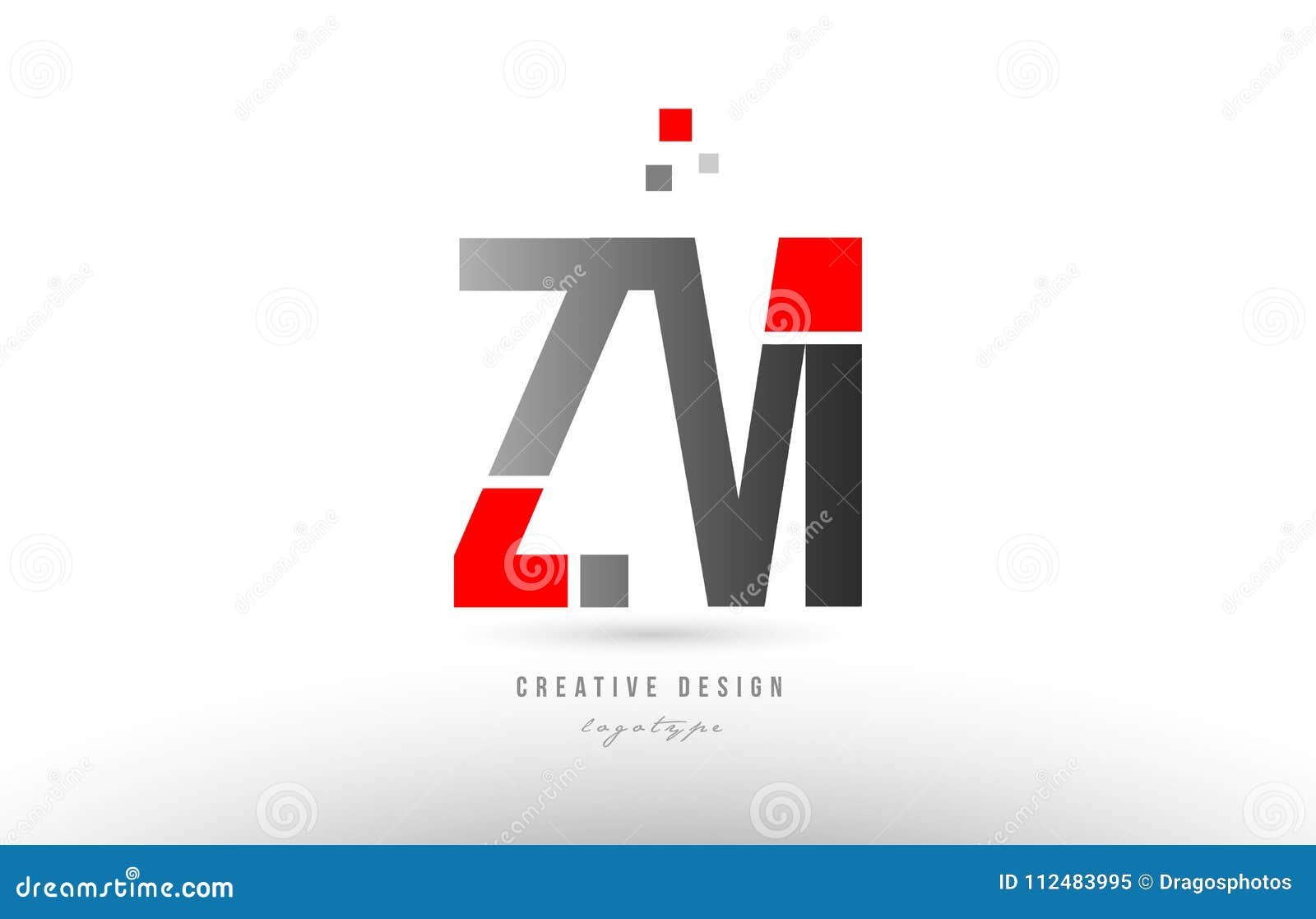 Red Grey Alphabet Letter Zm Z M Logo Combination Icon Design Stock ... Red Grey Alphabet Letter Zm Z M Logo Combination Icon Design Stock ...
