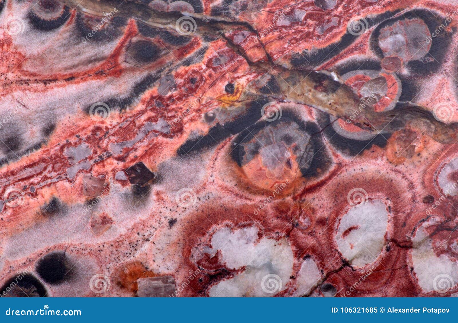 Red and Grey Bright Rhyolite Texture Stock Image - Image of stone ...