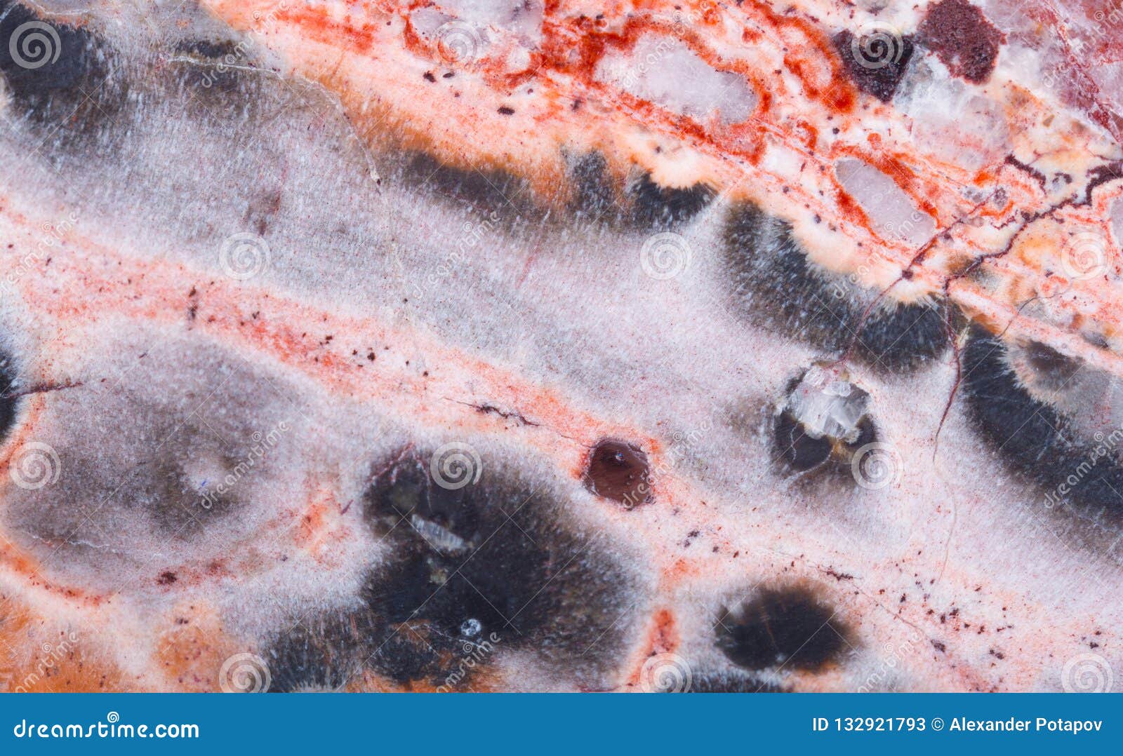 Red and Grey Rhyolite Extreme Macro Stock Image - Image of quartz, rock ...