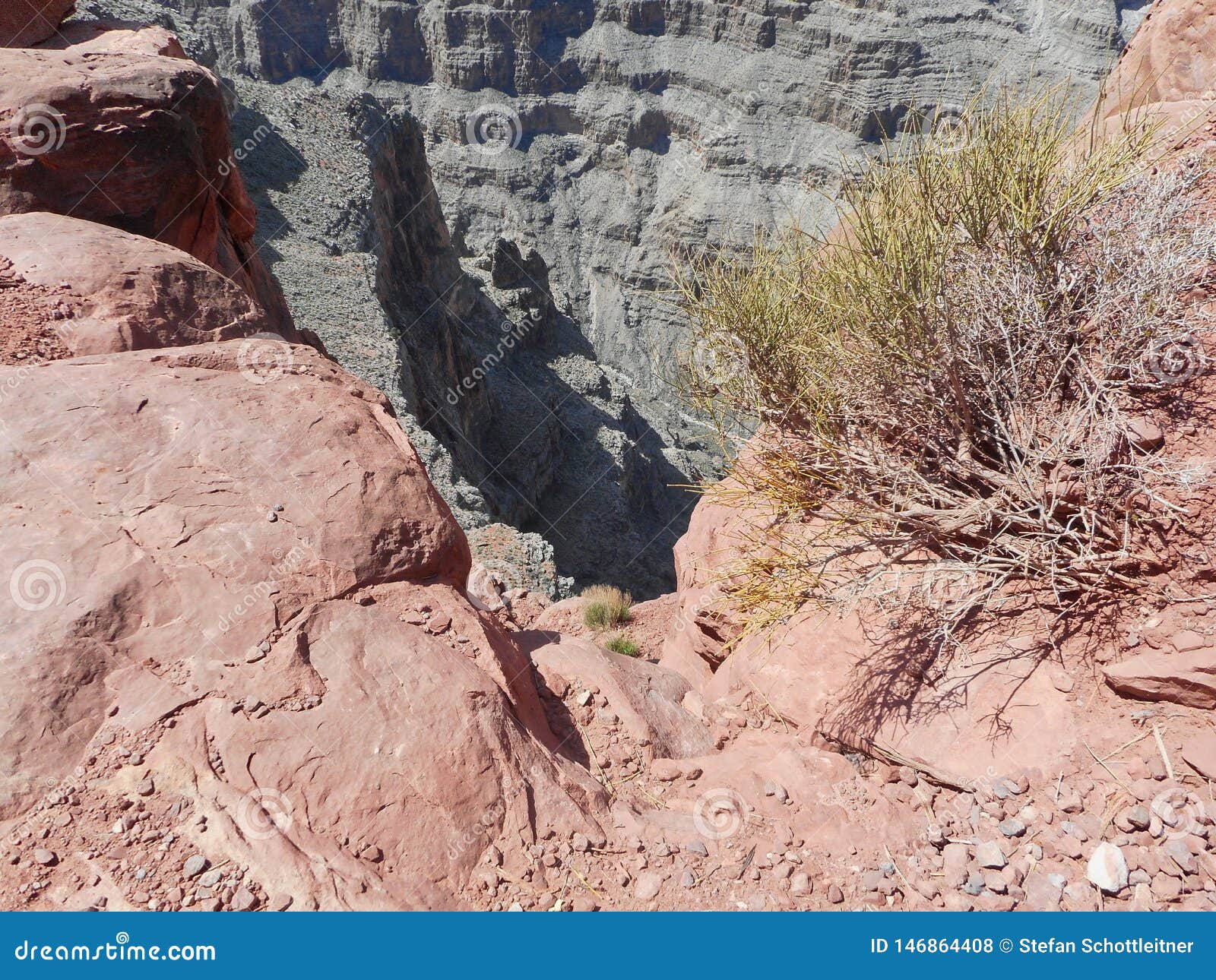 Red and Grey Rocks in the Grand Canyon Stock Photo - Image of desert ...