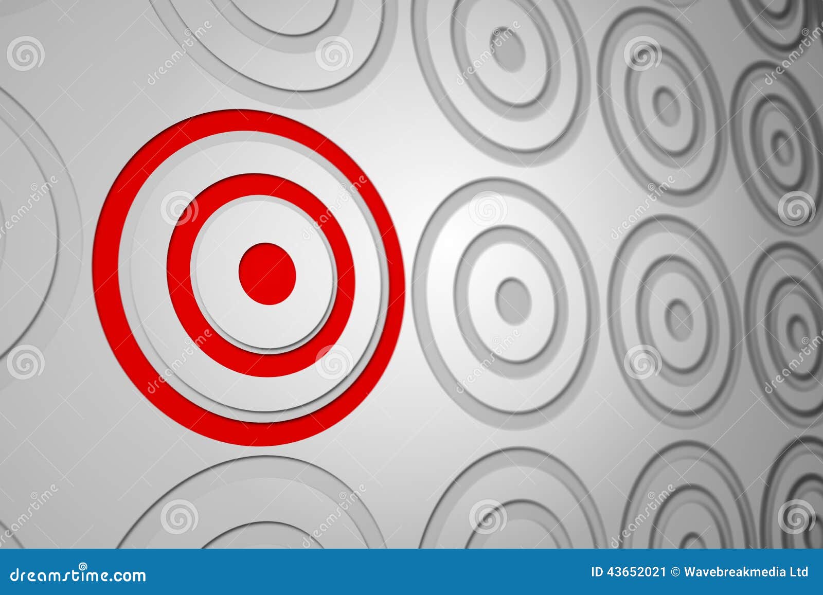 Red and Grey Target Pattern Stock Illustration - Illustration of ...