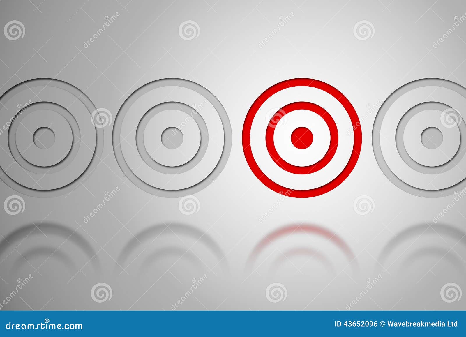 Red and Grey Target Pattern Stock Illustration - Illustration of ...