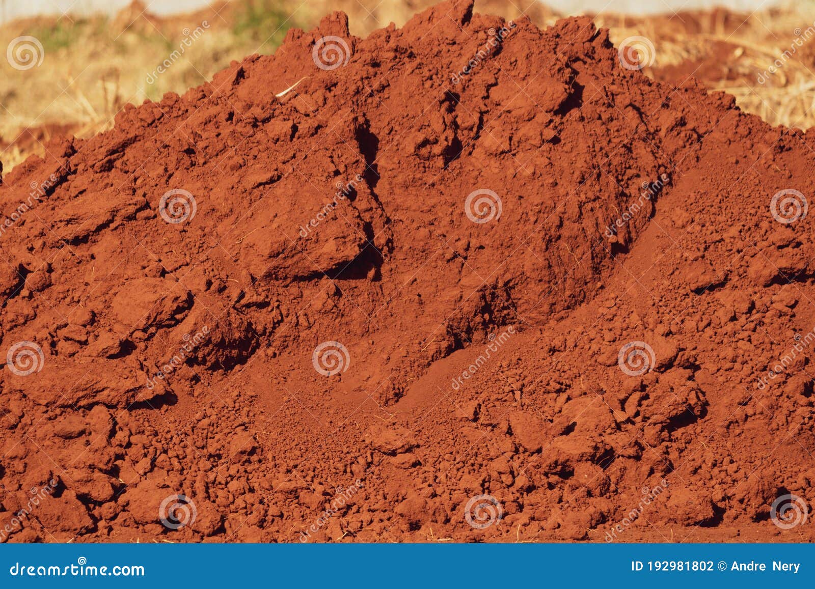 Red Ground Soil Texture in Brazil Stock Photo - Image of barren ...