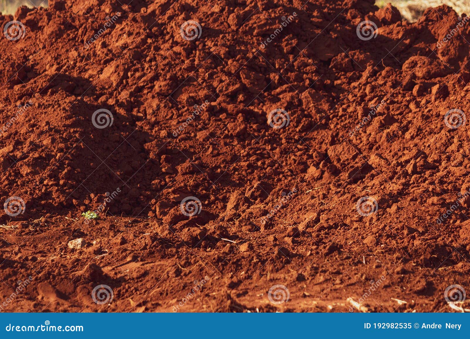 Red Ground Soil Texture in Brazil Stock Image - Image of land, isolated ...