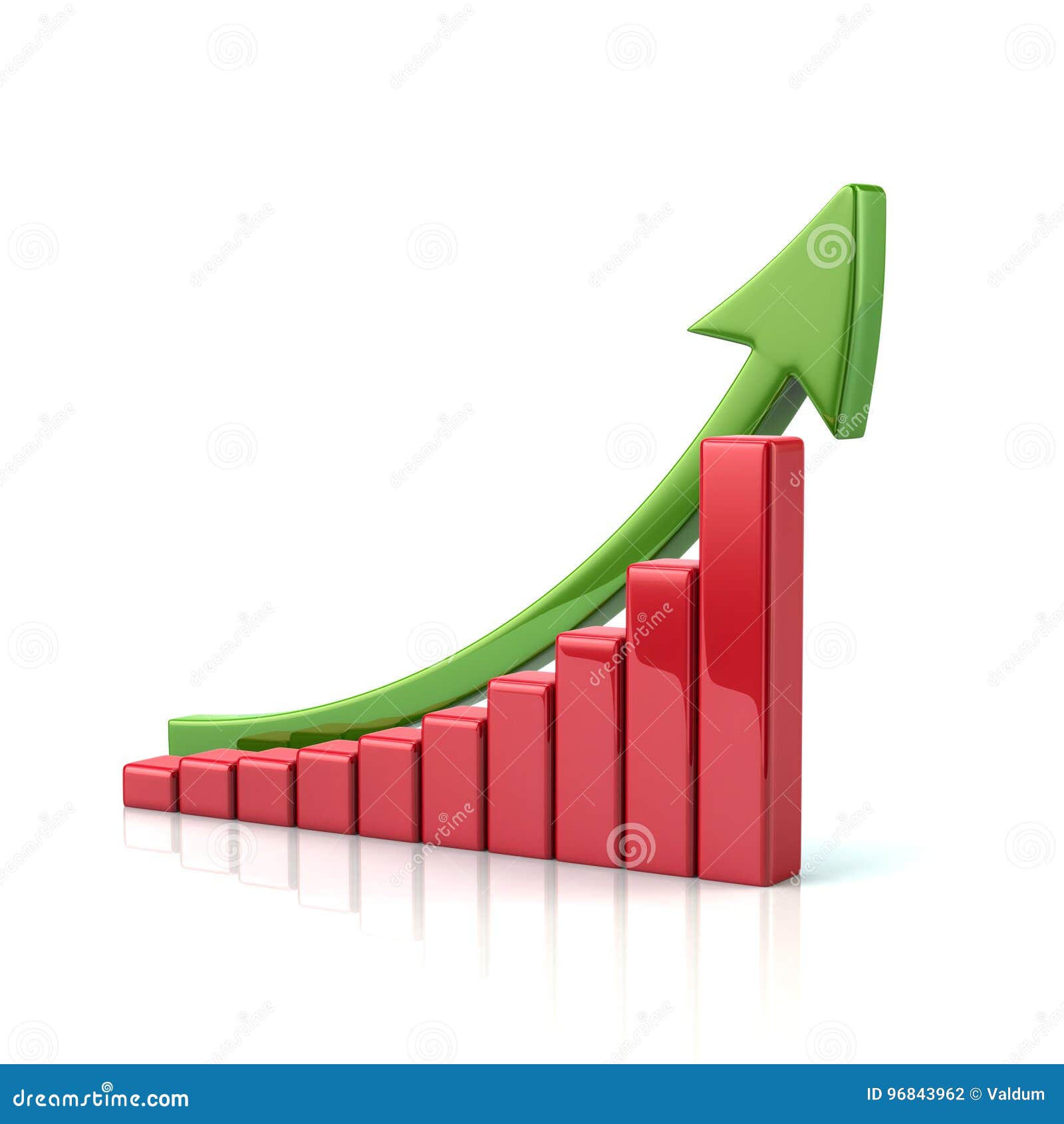 Red growing graph icon stock illustration. Illustration of marketing ...