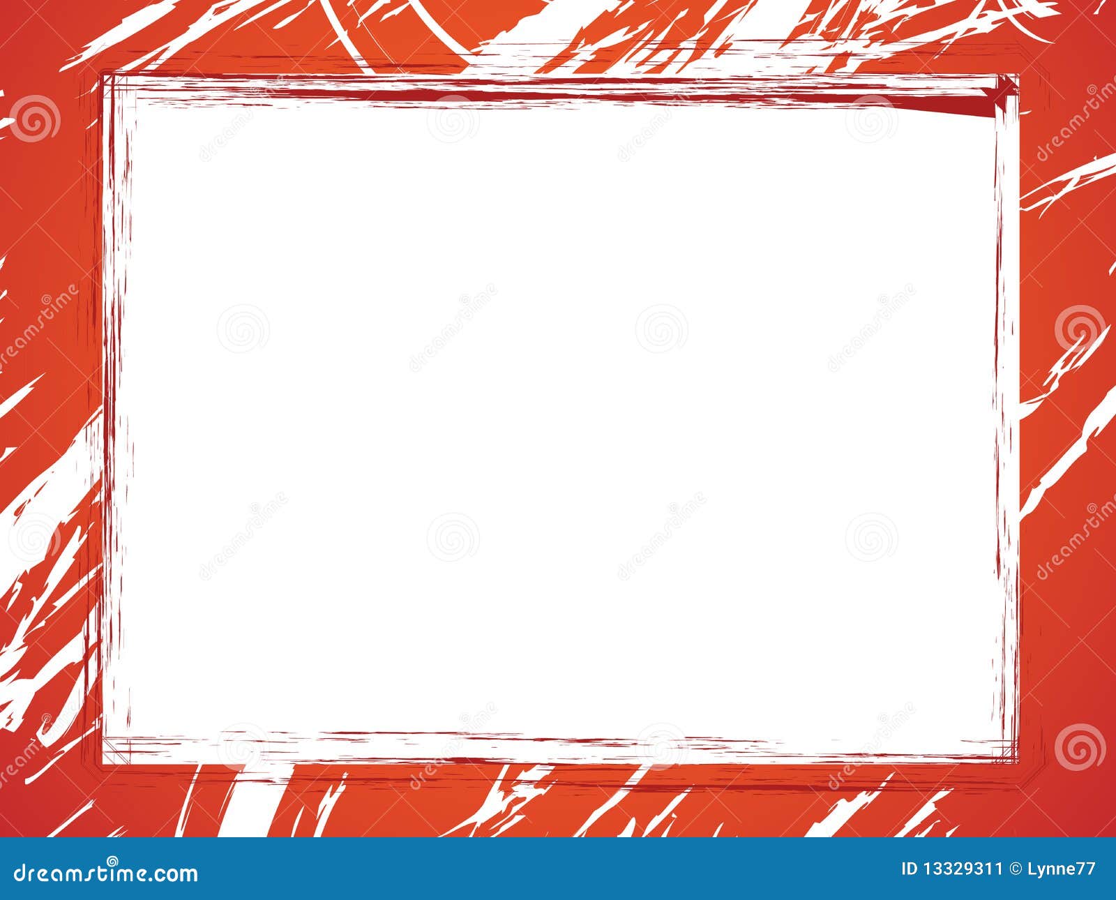 Red grunge border stock vector. Illustration of grungy - 13329311