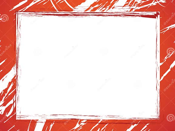 Red grunge border stock vector. Illustration of grungy - 13329311