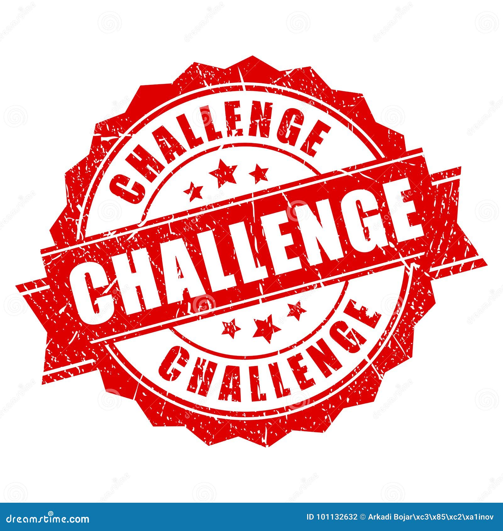 Red grunge challenge stamp stock vector. Illustration of accepted ...