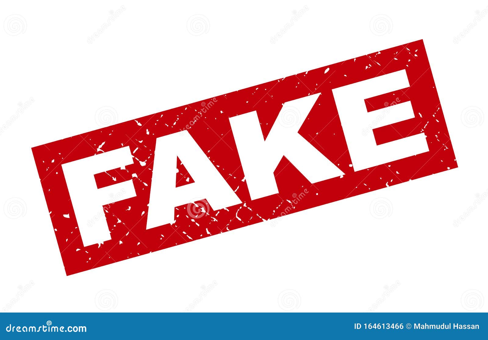 Red Grunge Fake Rubber Stamp Seal - Vector Stock Vector - Illustration ...