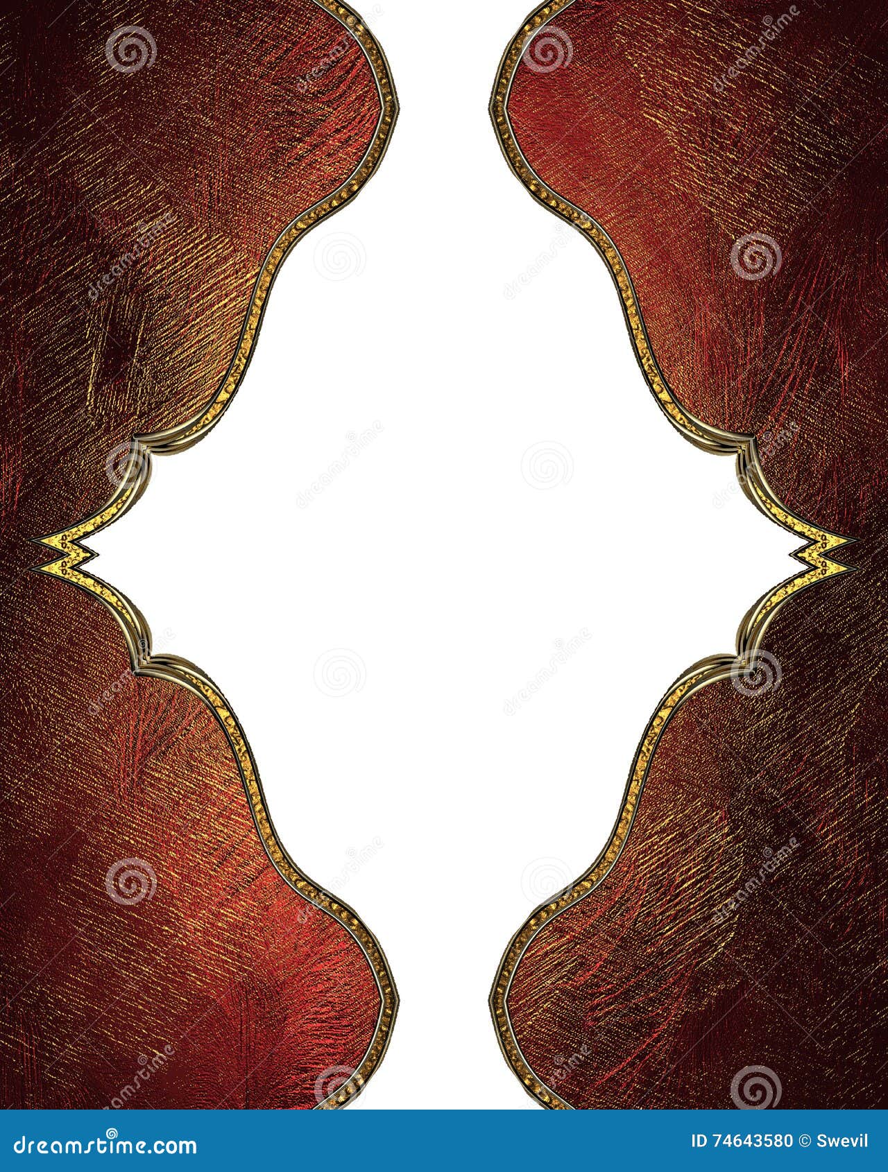 Red Grunge Frame. Template for Design Stock Illustration - Illustration ...