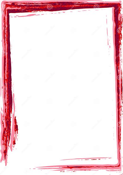 Red grunge frames stock vector. Illustration of design - 1895858