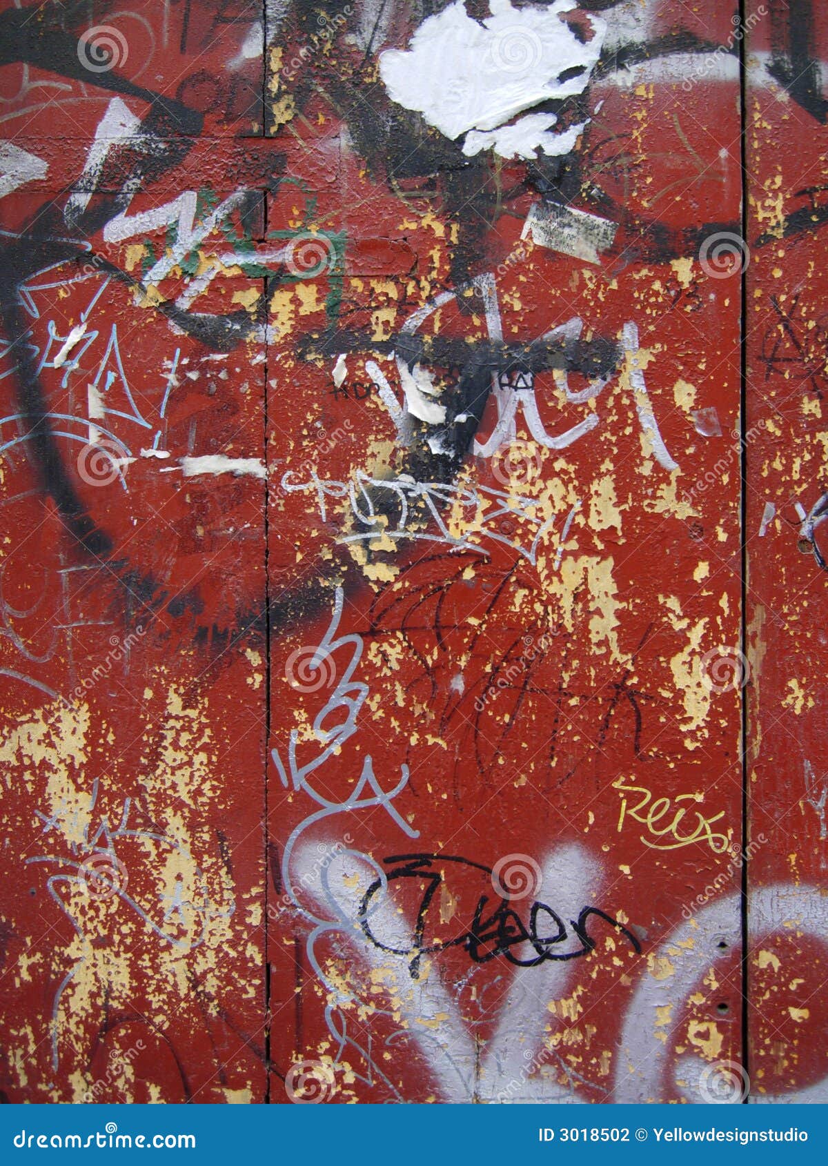 Red Graffiti Background