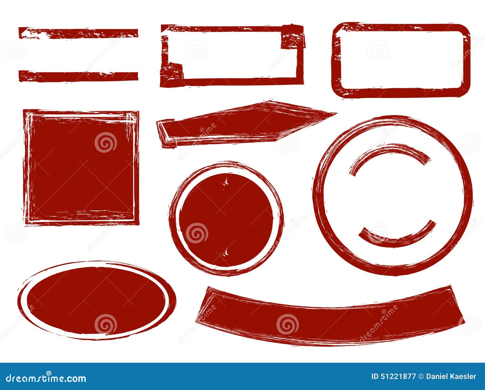 Red grunge ink stamps stock illustration. Illustration of stamps - 51221877