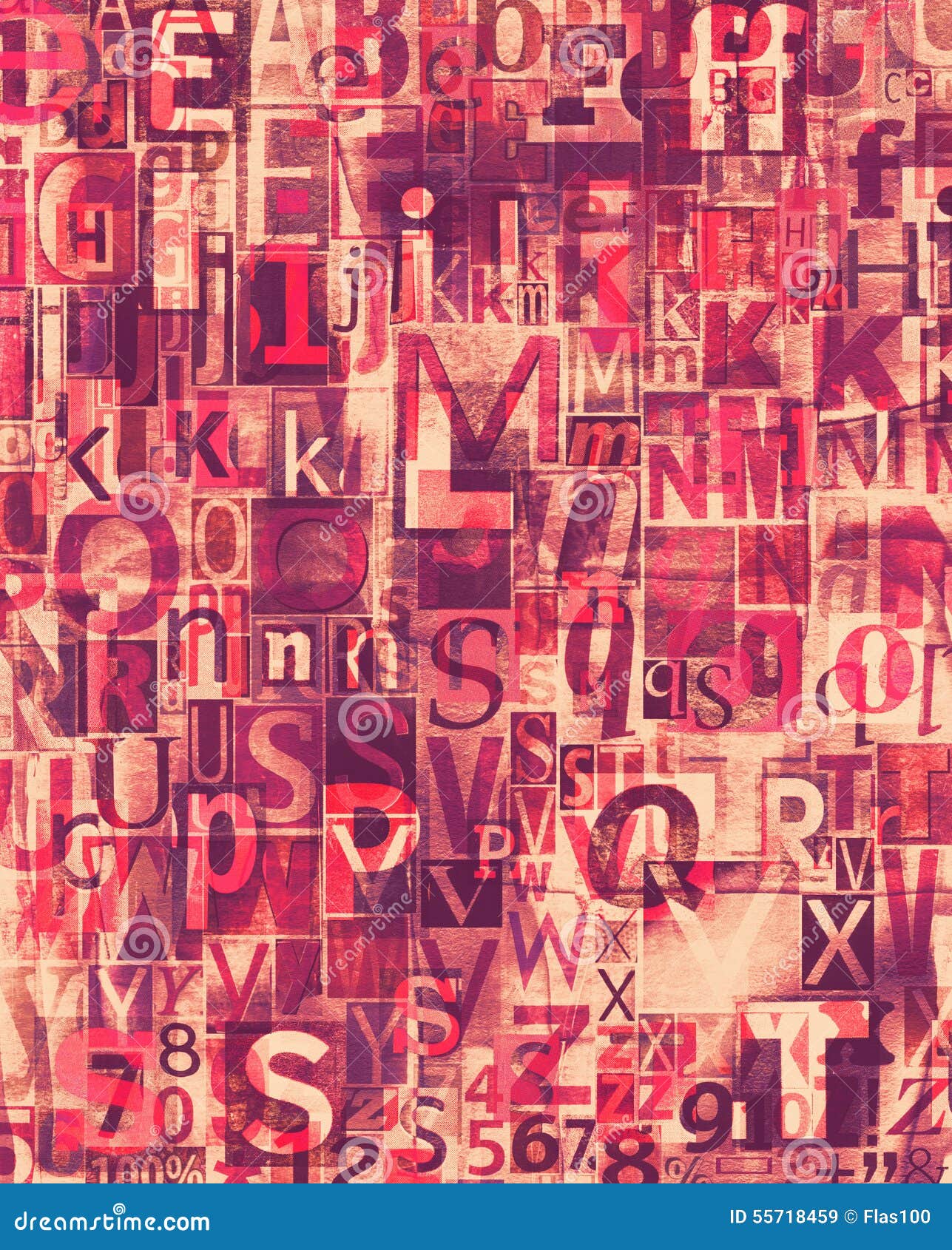 Grunge Newspaper, Magazine Collage Alphabet Royalty-Free Stock Photo ...
