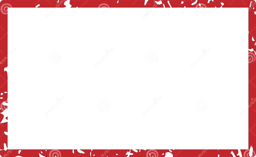 Red Grunge Rectangular Frame Border with Copy Space, Suitable for ...