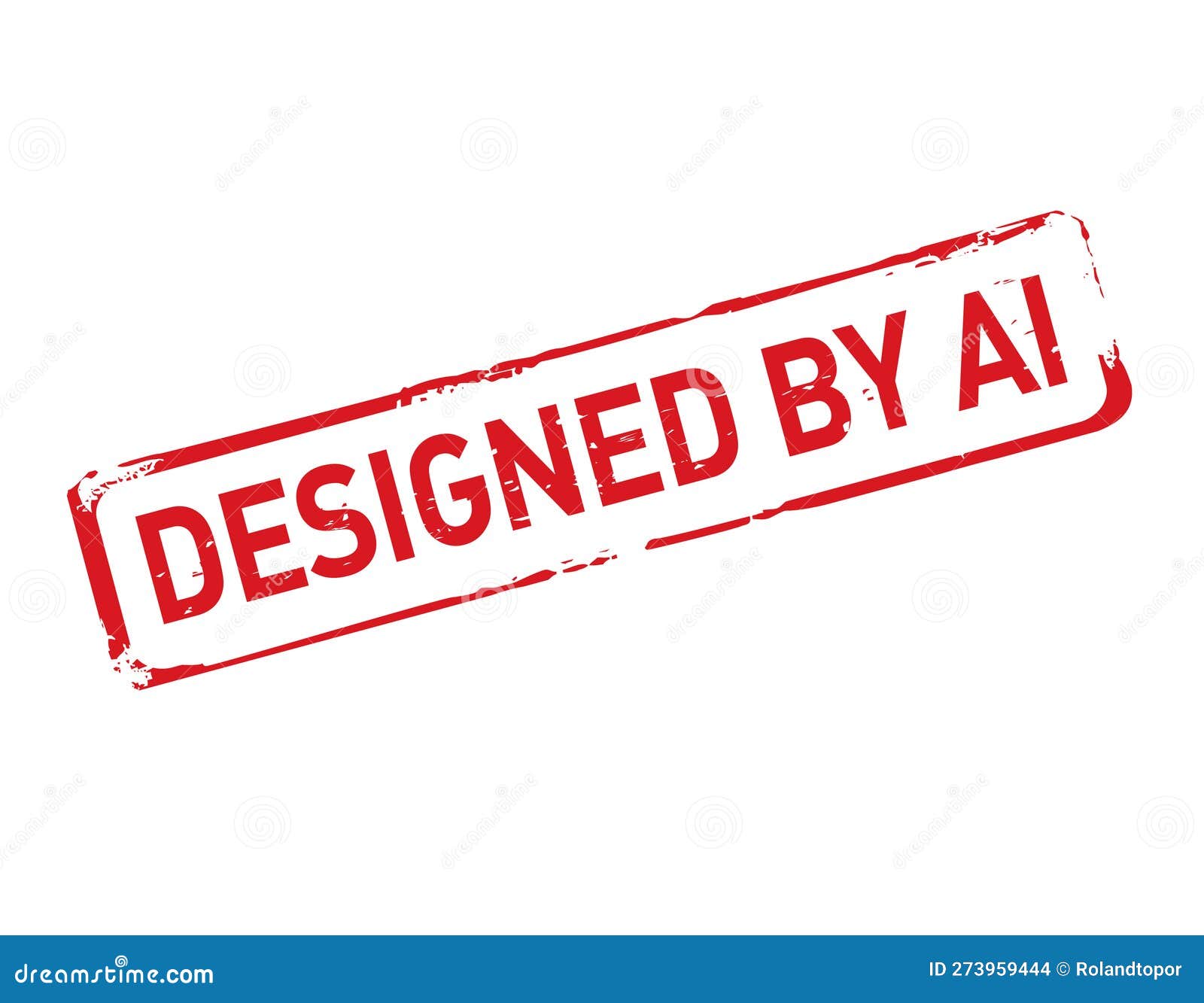 Red Stamp DESIGNED by AI. Vector Illustration Stock Vector ...