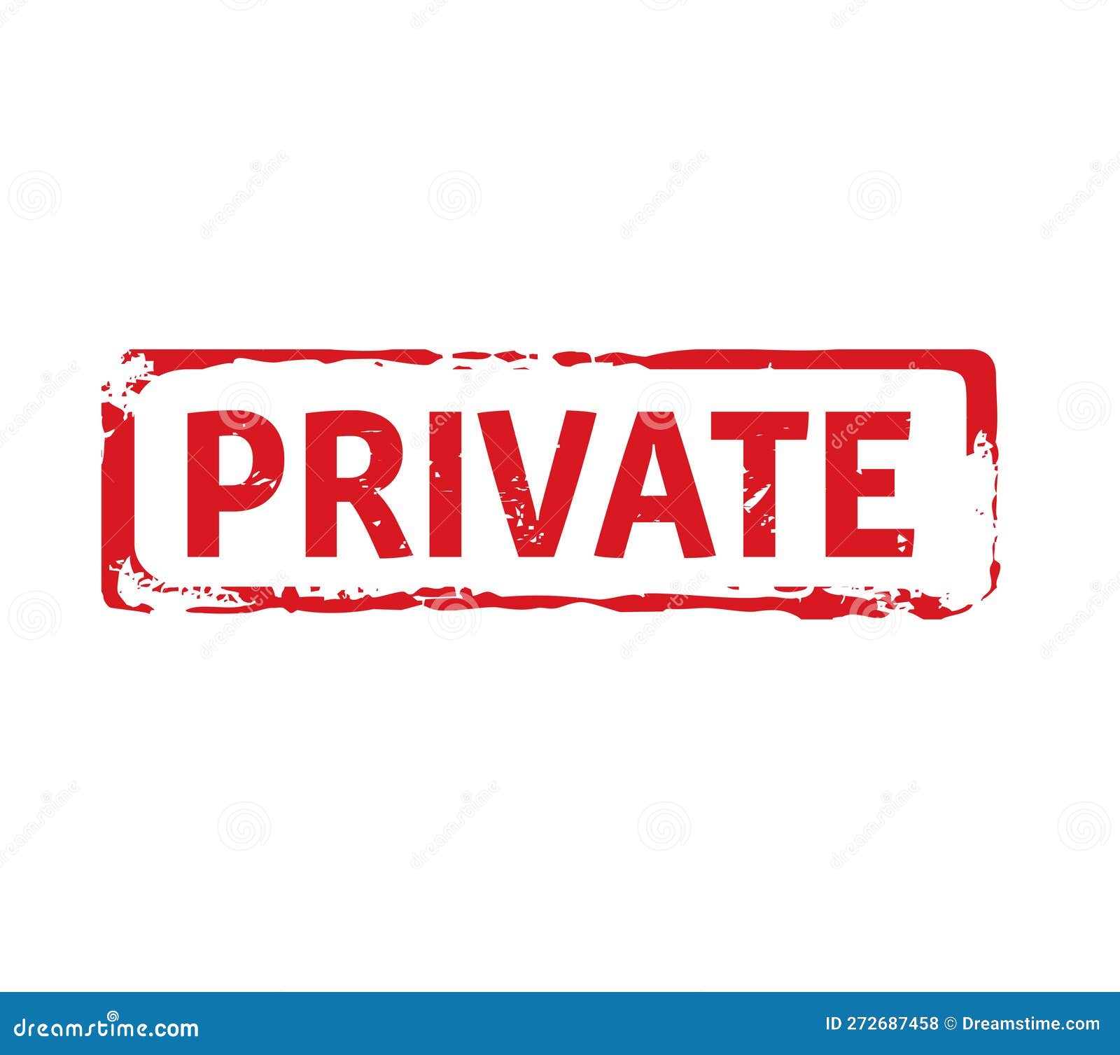 Red Stamp PRIVATE. Vector Illustration Stock Vector - Illustration of ...