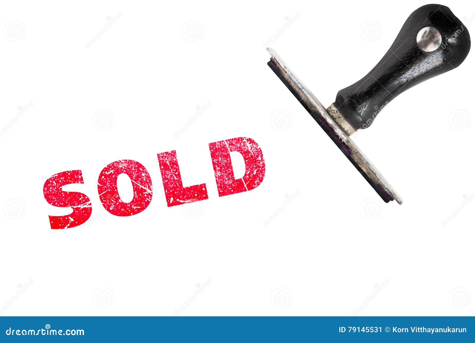 Red grunge stamp SOLD stock image. Image of isolated - 79145531