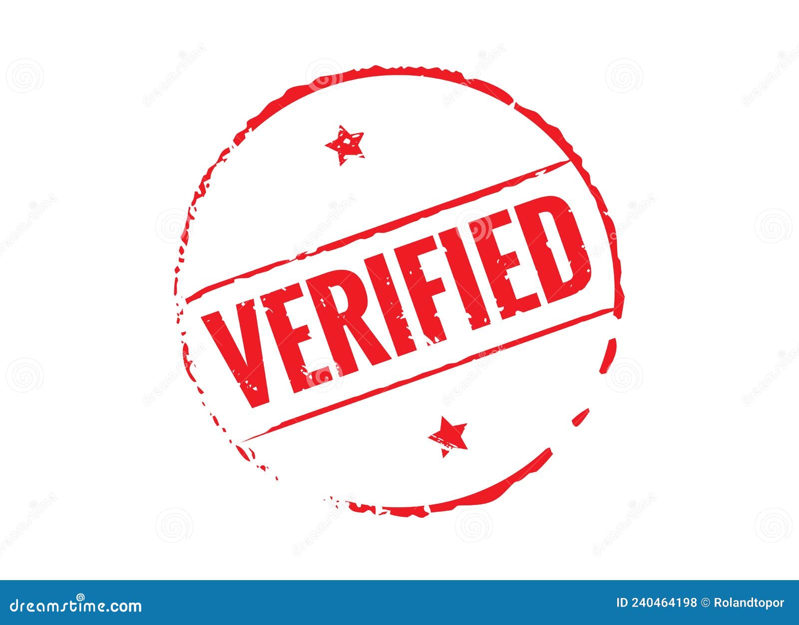 Red Stamp and Text Verified. Vector Illustration Stock Vector ...