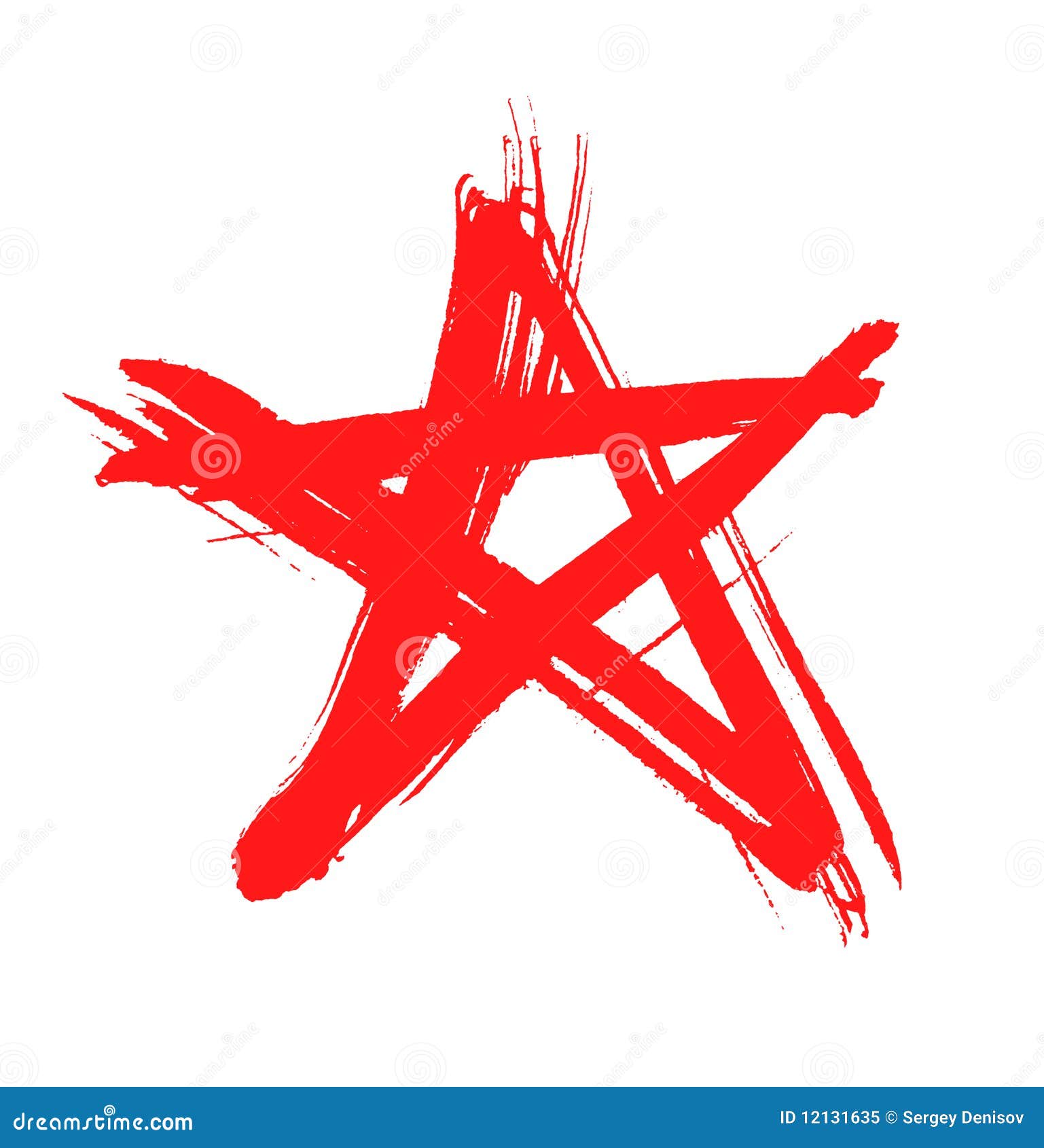 Red grunge star stock illustration. Illustration of decorative - 12131635
