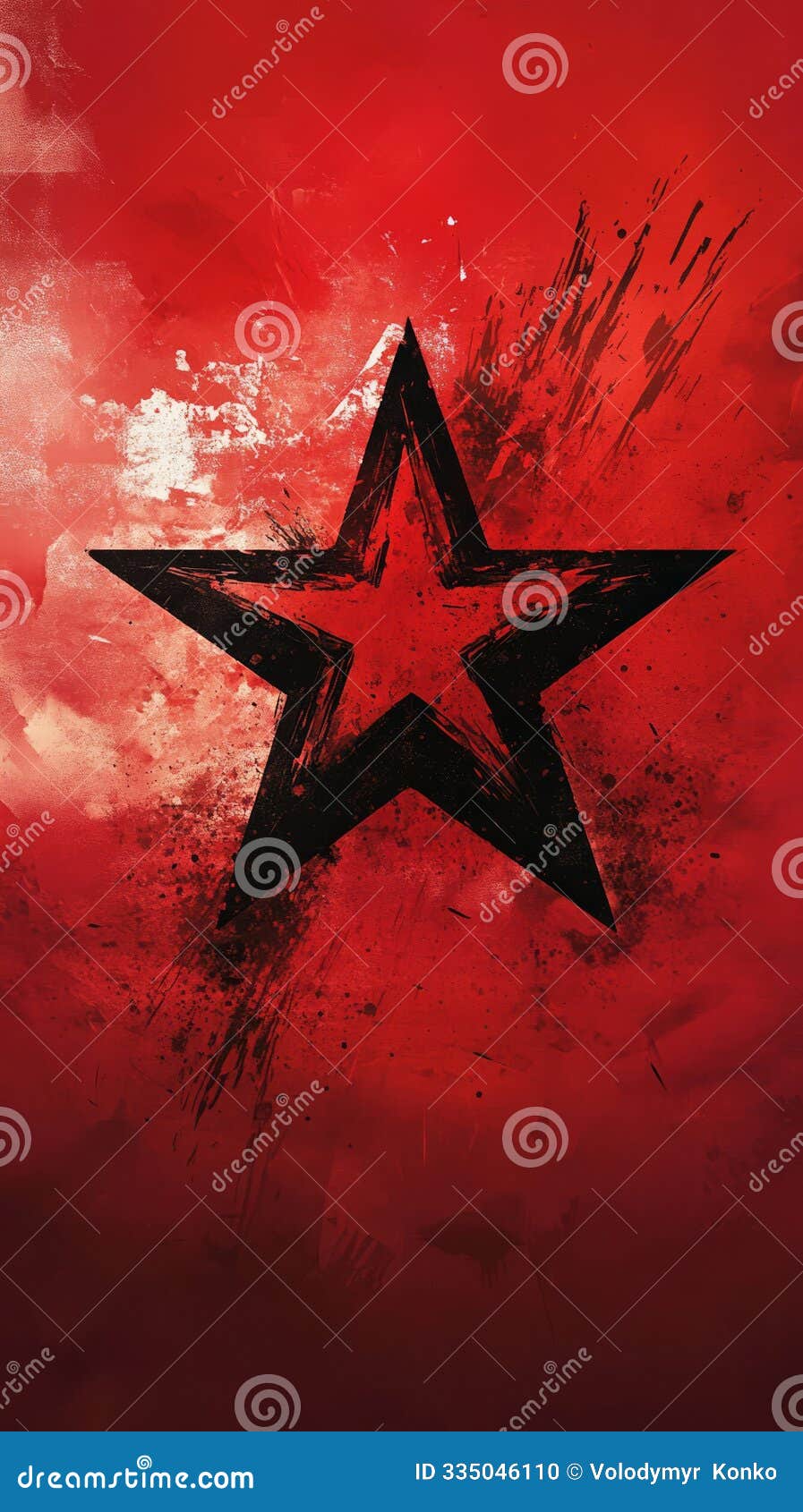 Red Grunge Star on Textured Background Stock Photo - Image of bold ...