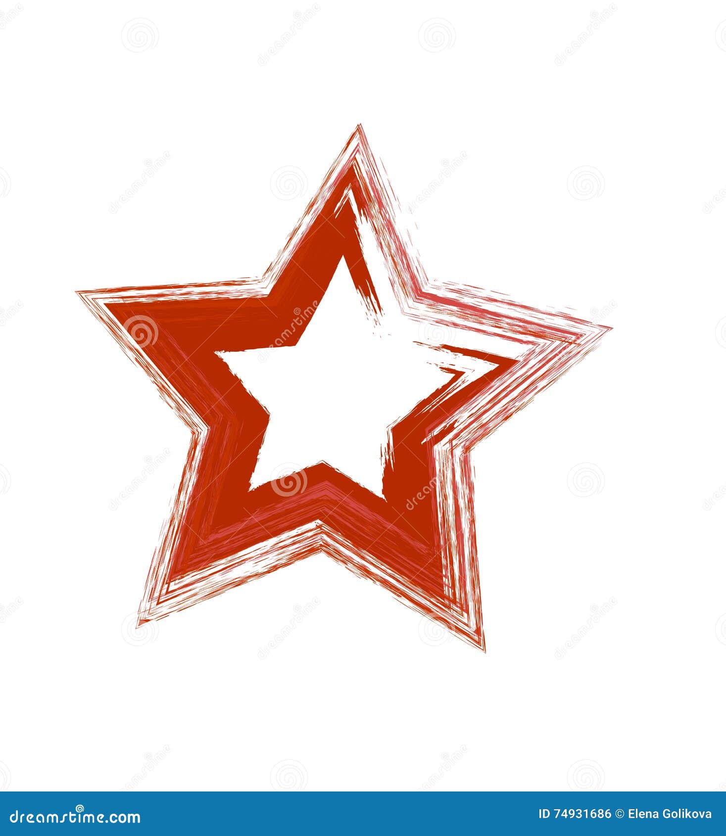 Red grunge vector star stock vector. Illustration of creative - 74931686
