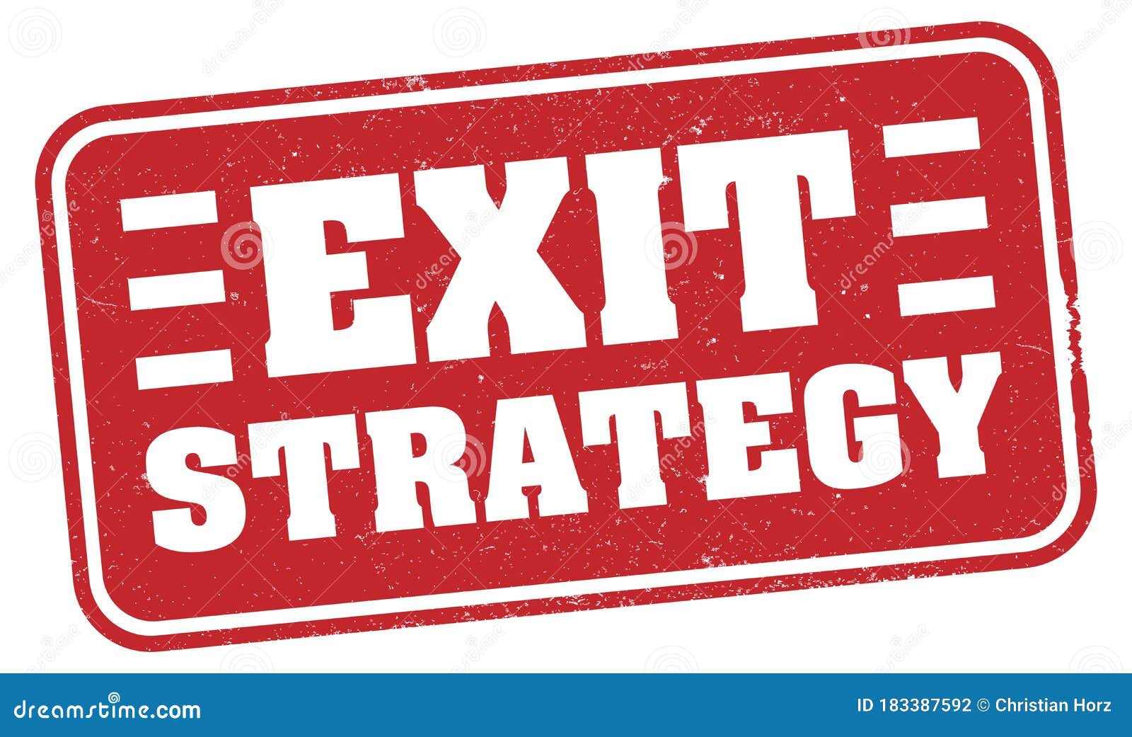 Red Grungy EXIT STRATEGY Rubber Stamp Print or Sign Stock Vector ...