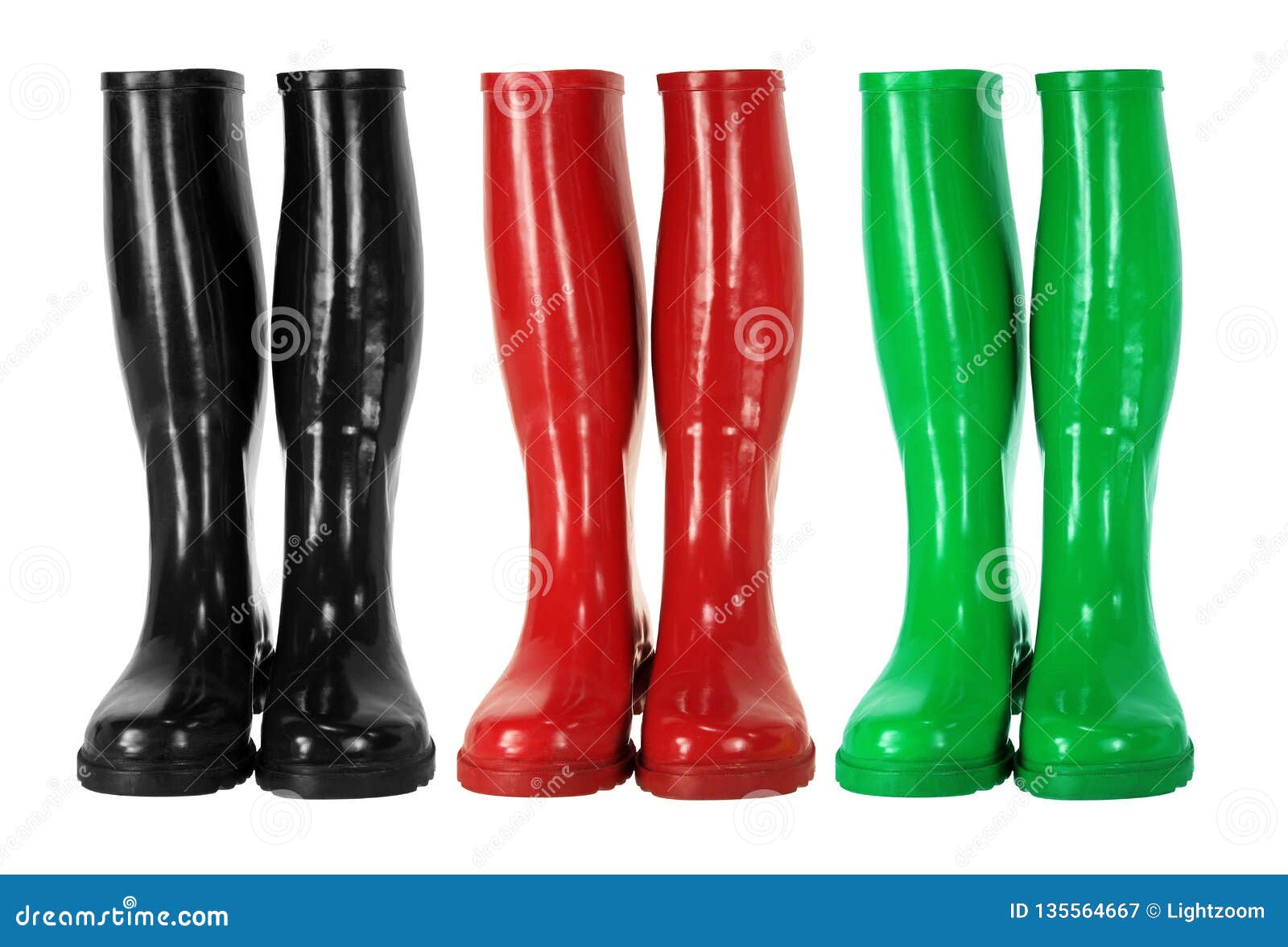 Red Gumboots stock image. Image of colour, rainboots - 135564667