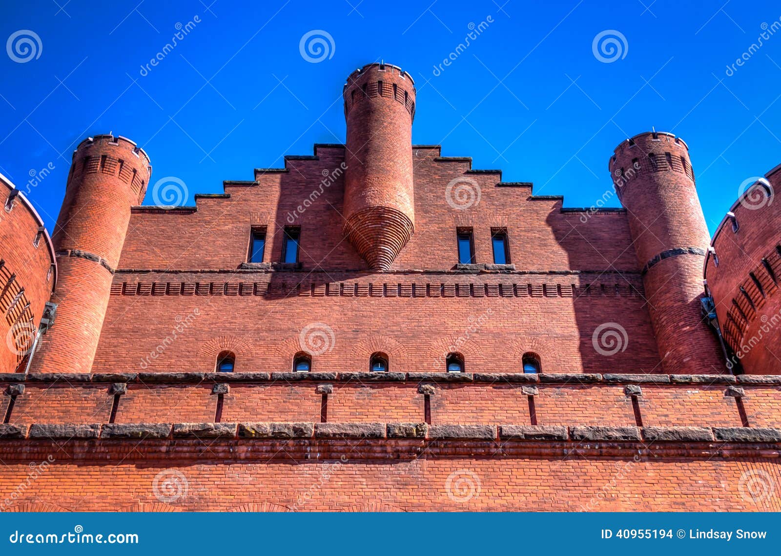 The Red Gym stock photo. Image of architecture, vintage - 40955194