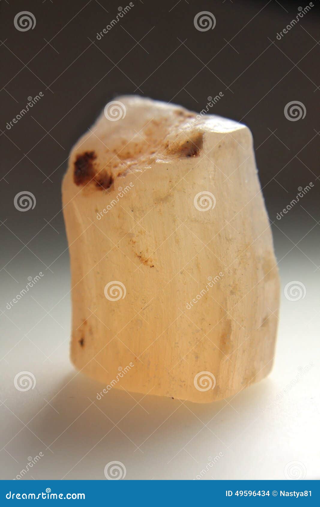 Red Gypsum mineral stock photo. Image of detail, geology - 49596434