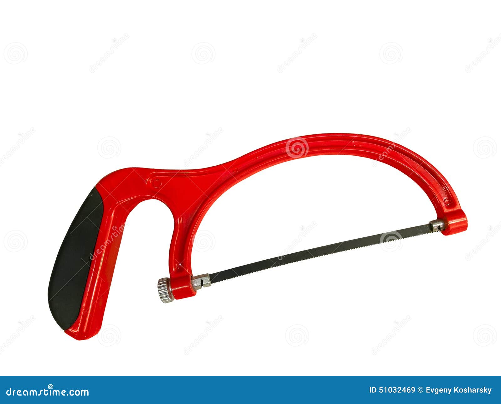 Red Hacksaw stock image. Image of toothed, isolated, sharp - 51032469
