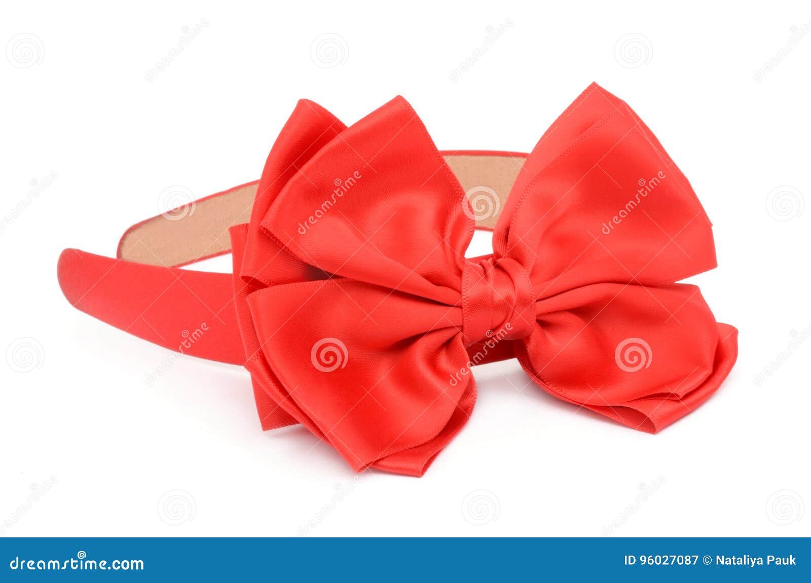 Red hair band stock image. Image of slide, fringe, isolated - 96027087