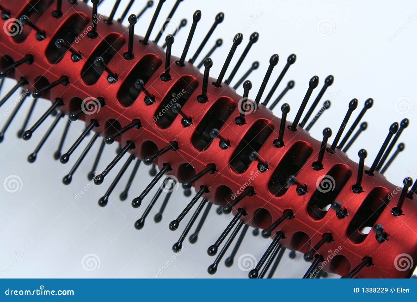 Red hair brush stock image. Image of personal, details - 1388229