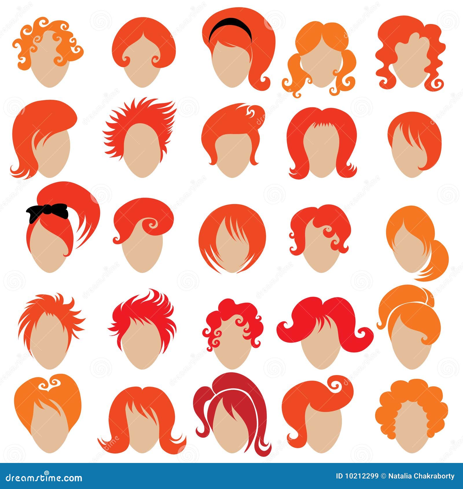 Bouffant Hair Clip Art