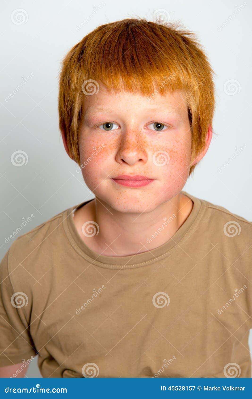 Red haired boy stock image. Image of childhood, posing - 45528157