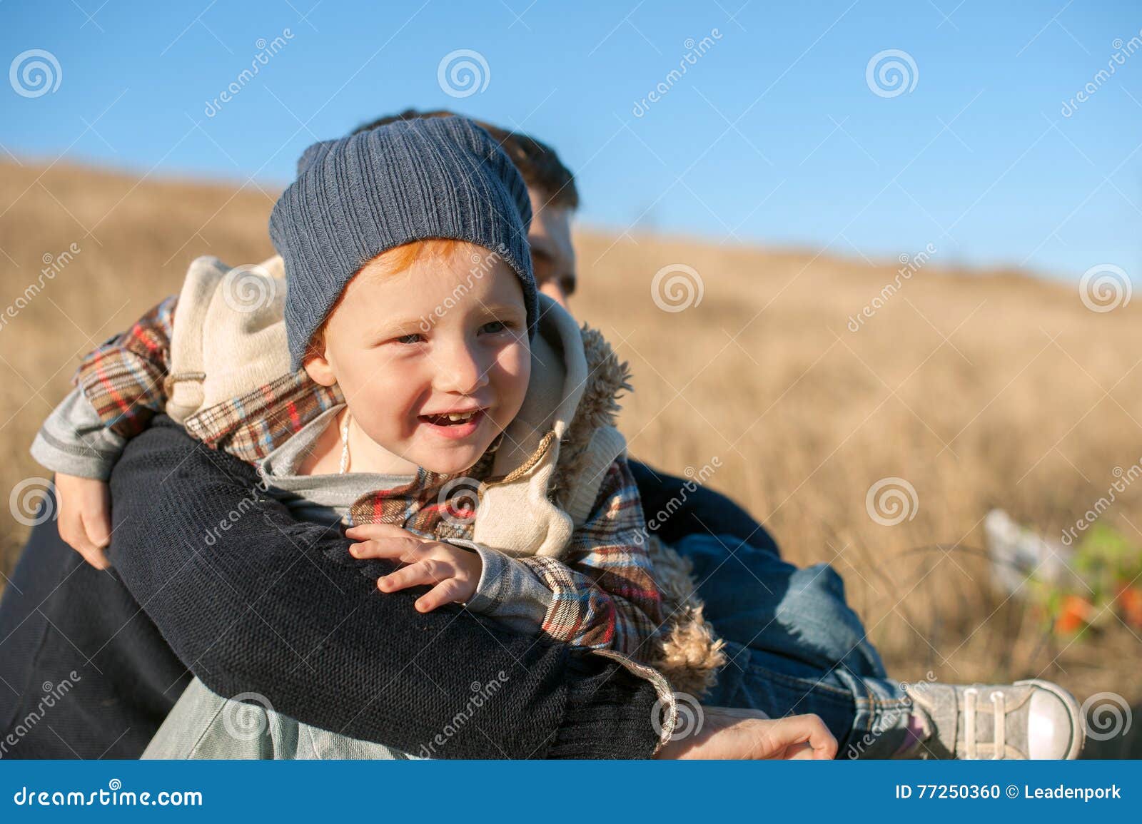 The Red-haired Father and Daughter Stock Photo - Image of girl, father ...
