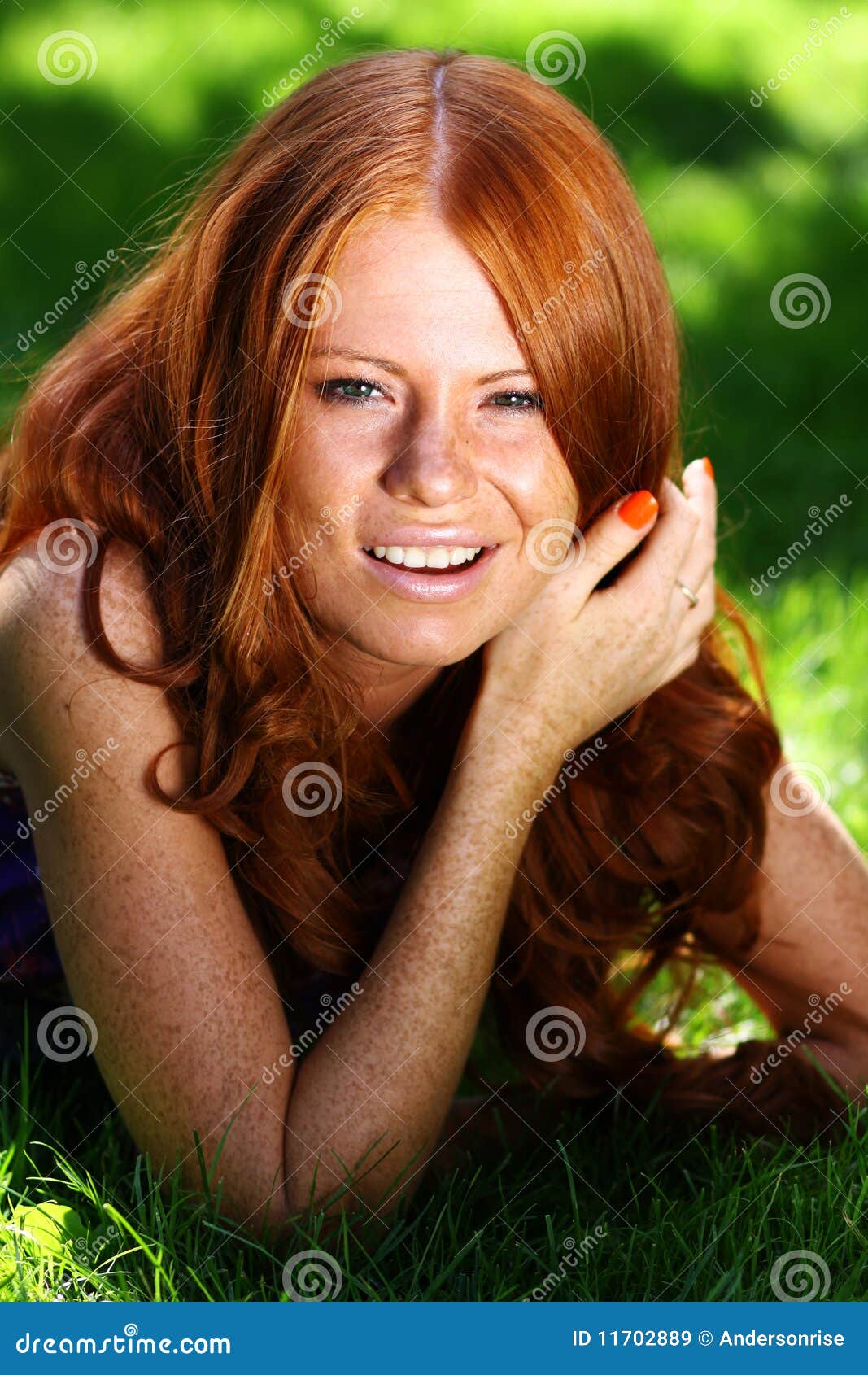 Red-haired girl stock image. Image of dress, lifestyle - 11702889