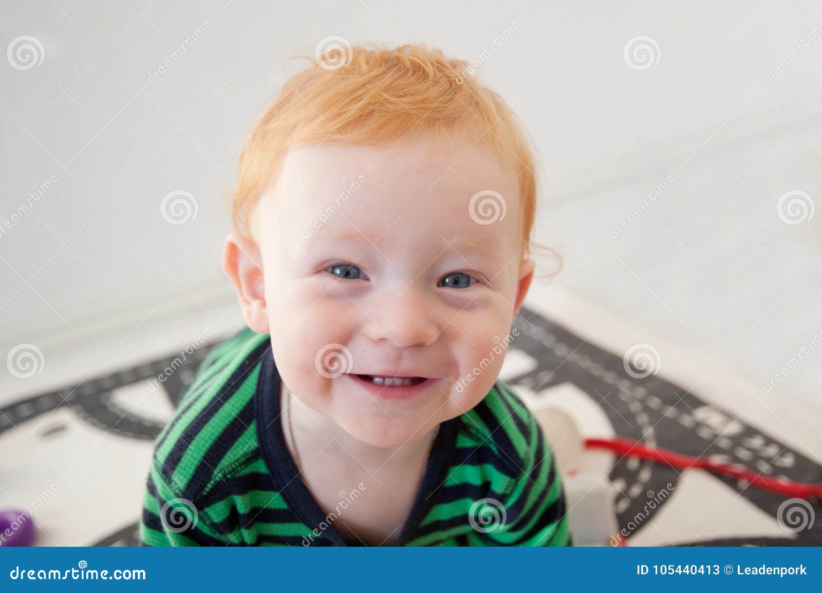 Red-haired kid smiles cute stock image. Image of redhead - 105440413