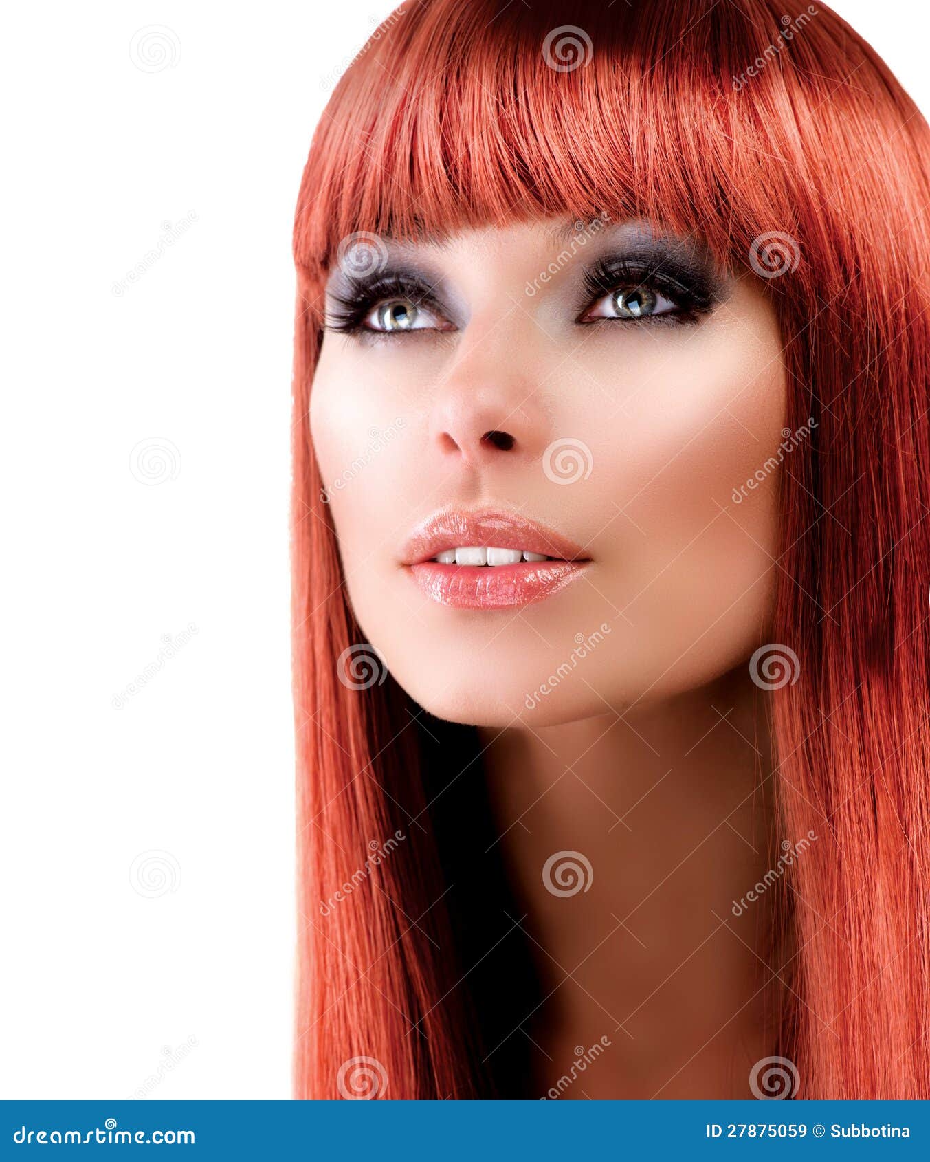 Red Haired Model Portrait stock image. Image of female - 27875059