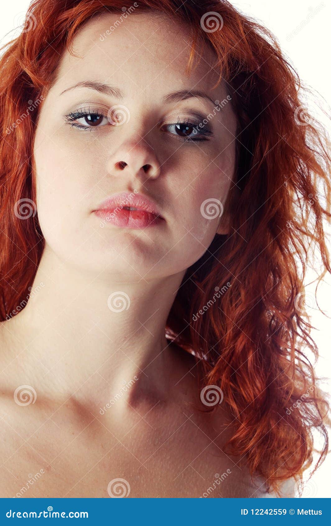 Red-haired pretty girl stock image. Image of redhead - 12242559