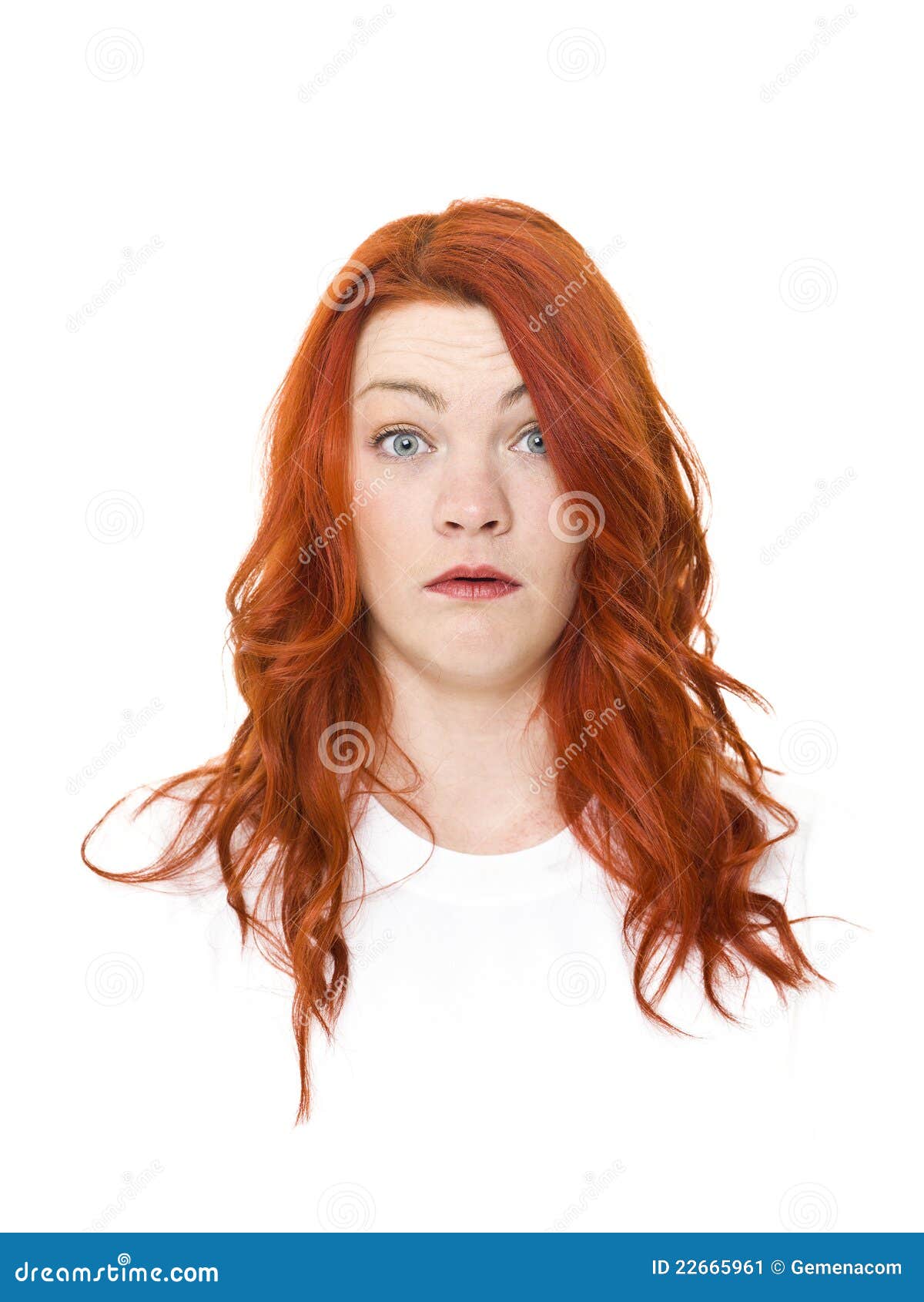 Red Haired woman stock image. Image of expression, cool - 22665961