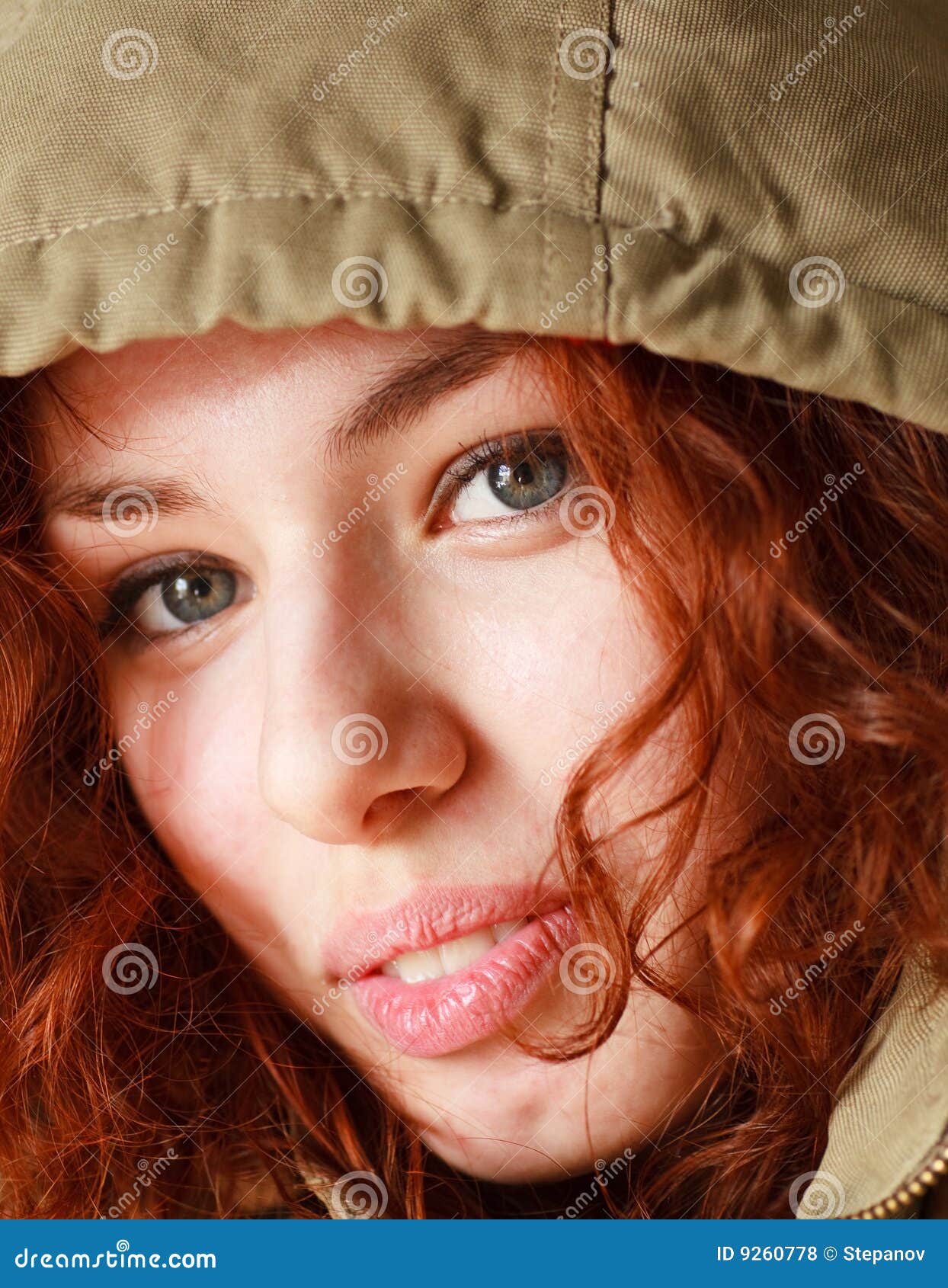 Red haired woman close up stock photo. Image of young - 9260778