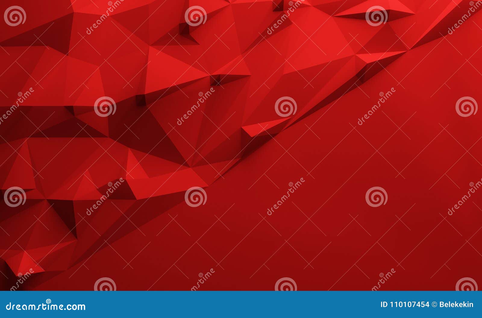 Red Half Triangular Lowpoly Background Stock Illustration ...