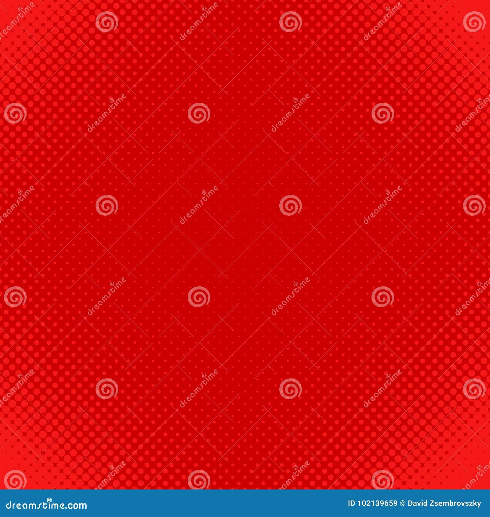 Red Halftone Dot Pattern Background - Vector Design from Circles in ...