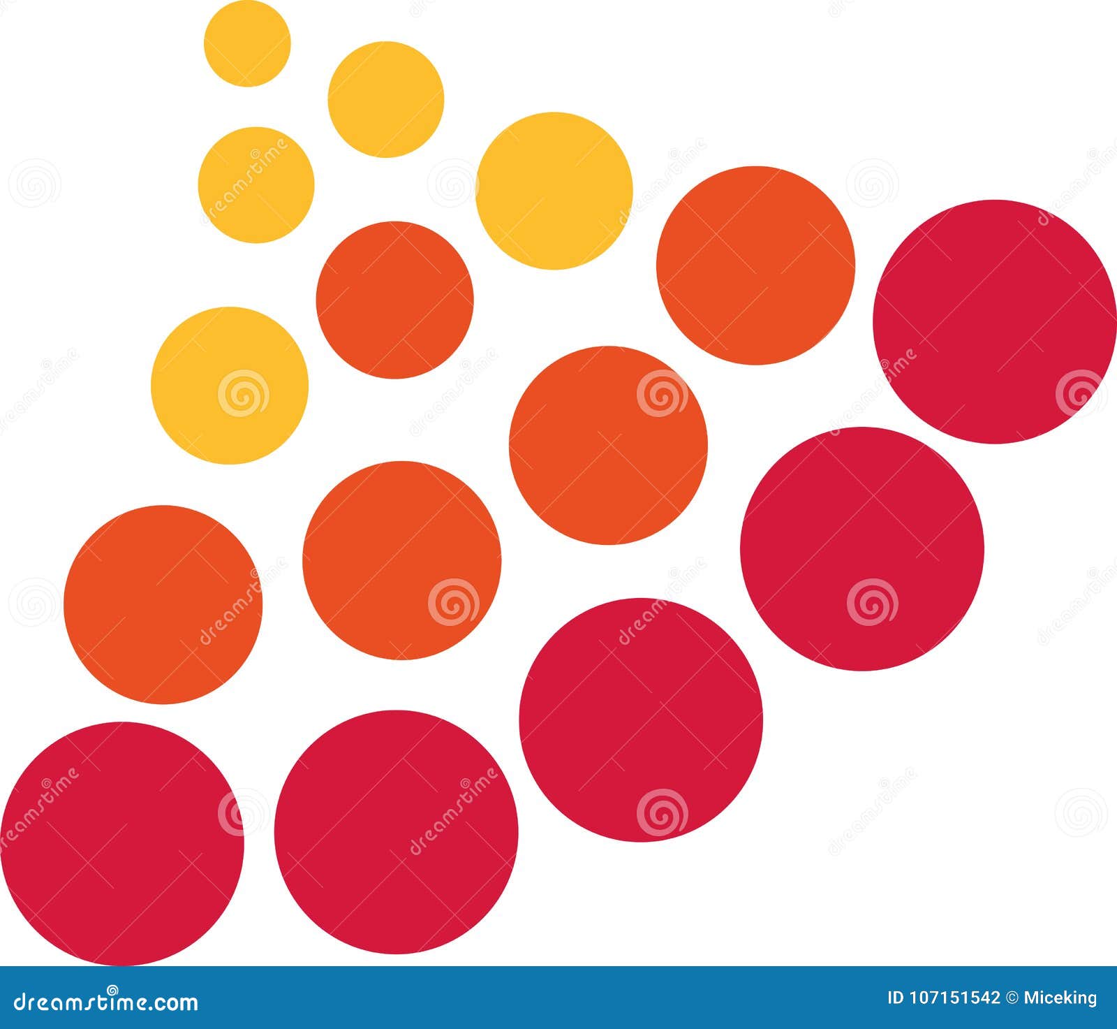 Red halftone dots stock illustration. Illustration of vector - 107151542