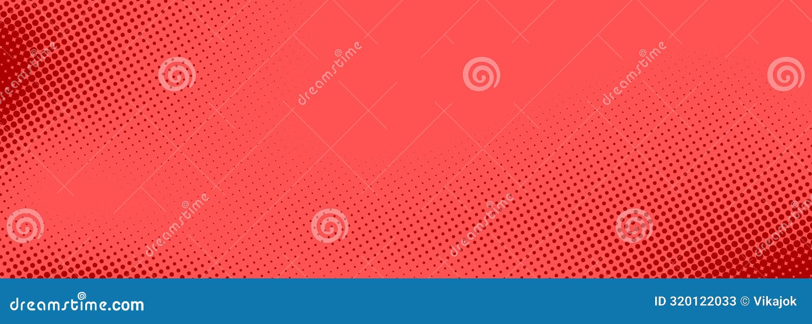 Red Halftone Pattern. Retro Comic Gradient Background. Bright Pixelated ...