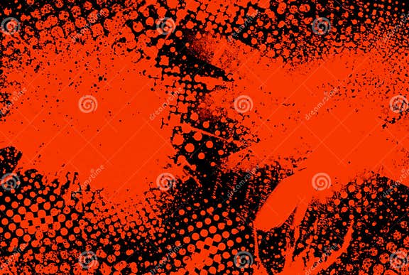 Red Halftone Texture Graffiti Background Dotted Effect Pattern Art ...