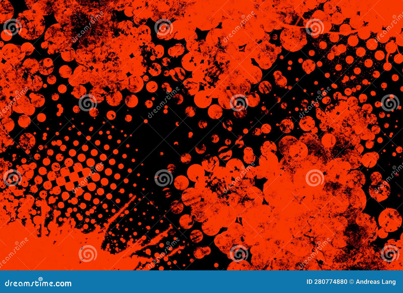 Red Halftone Texture Graffiti Background Dotted Effect Pattern Art ...
